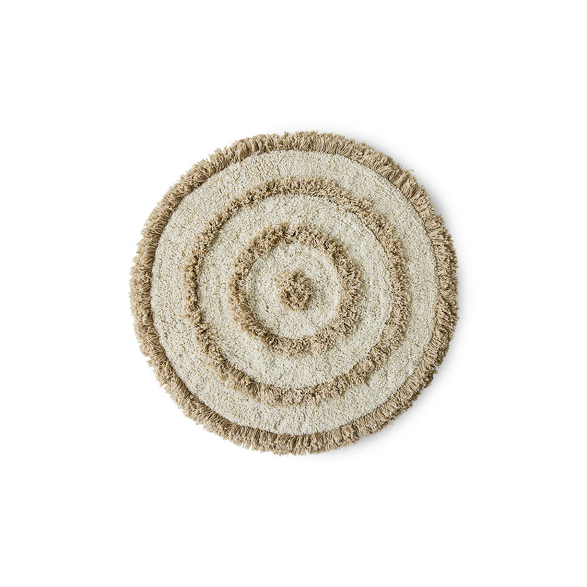 Round bath mat cream (ø80cm) | HKliving