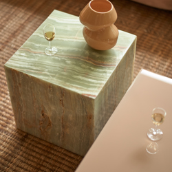 Onyx marble block table | HKliving