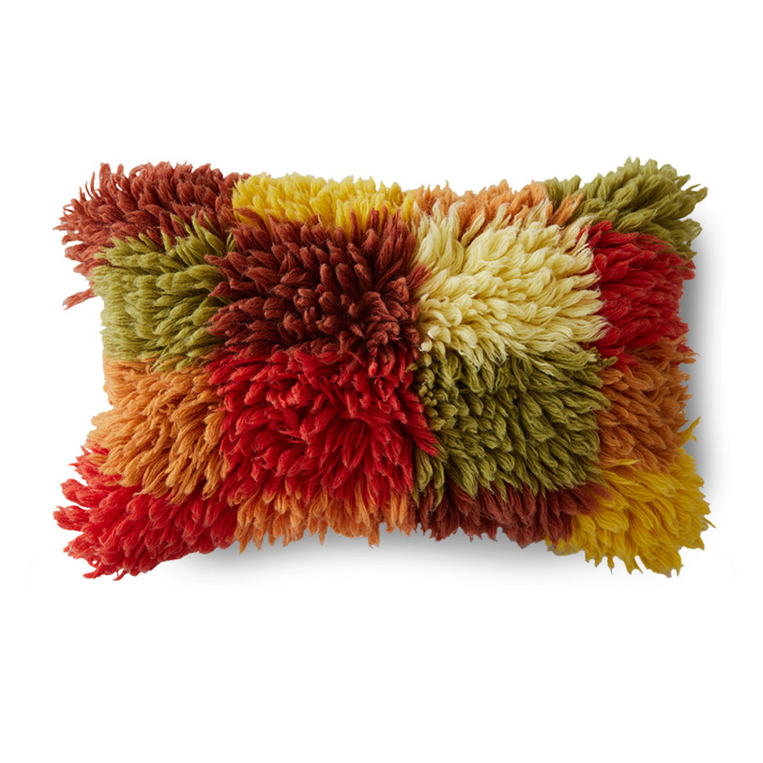 Fluffy rag cushion (60x40cm) | HKliving