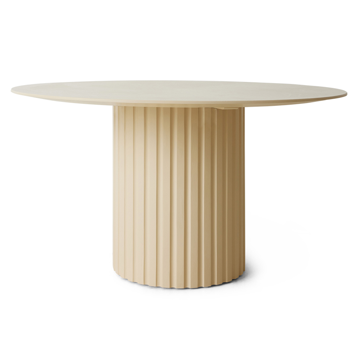 Pillar dining table round cream | HKLIVING
