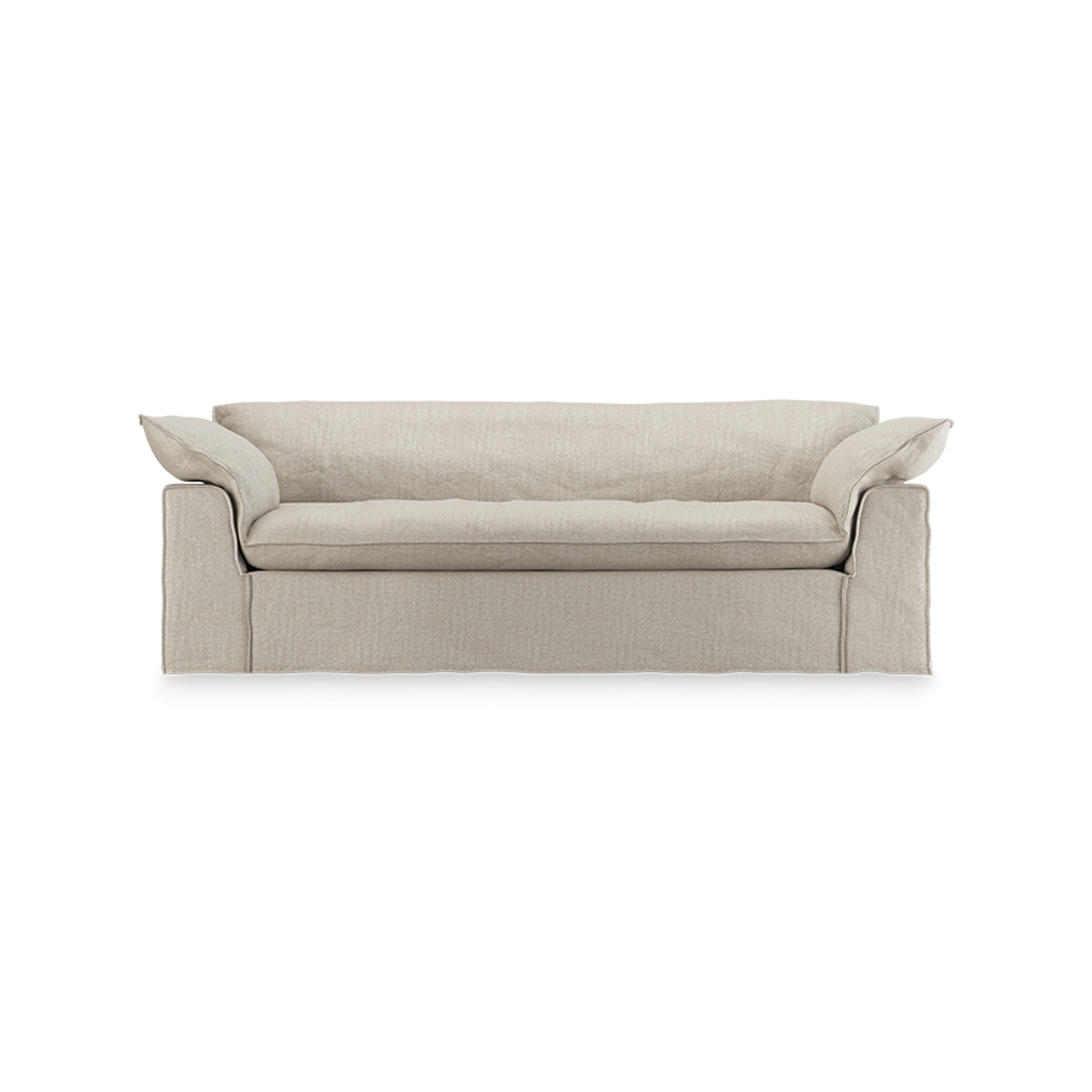 Nomad couch: 244cm, pure, ivory | HKLIVING