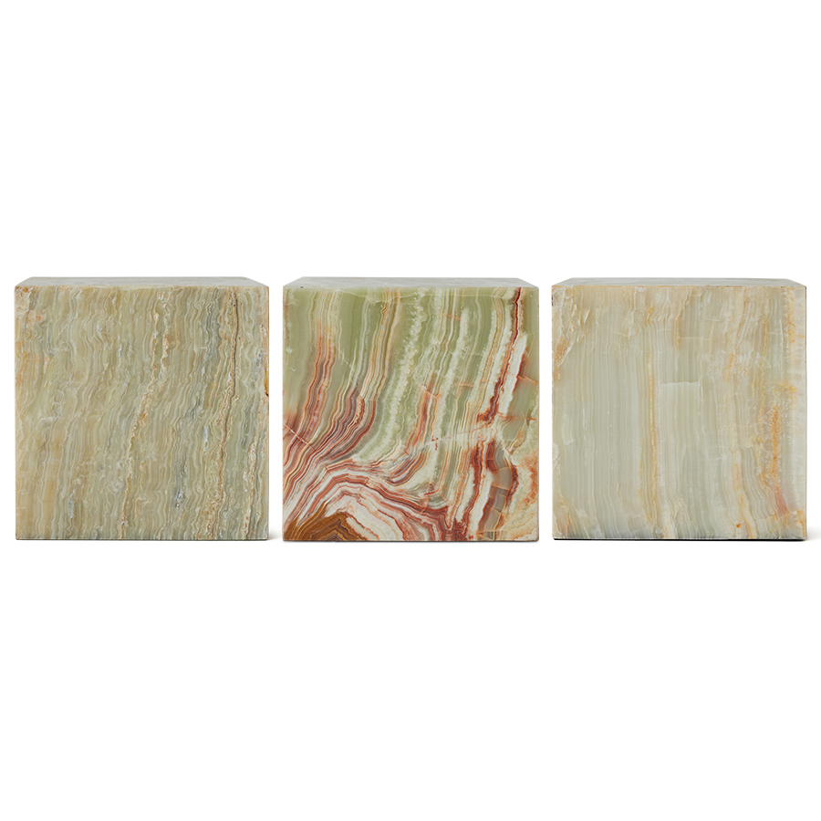 Onyx marble block table | HKLIVING