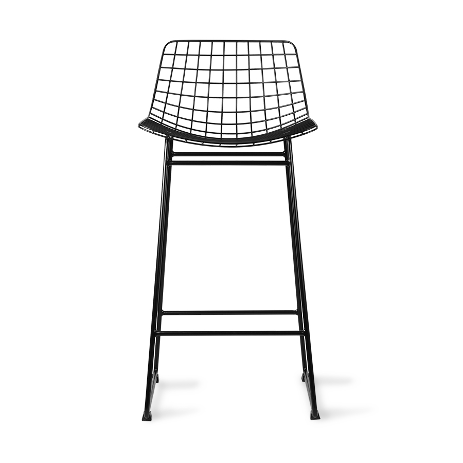 Wire bar stool black | HKLIVING