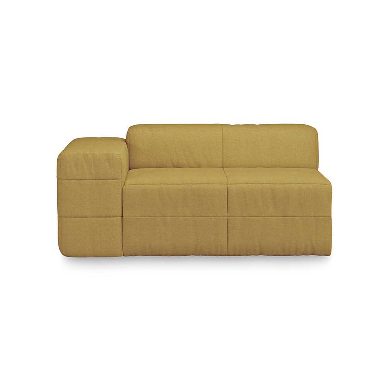 Brut sofa: element left, linen, burnt ochre | HKLIVING