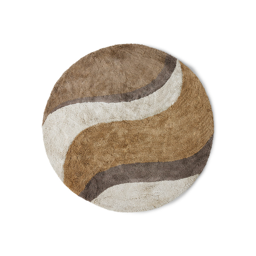 Bath mat retro swirl (90x120cm) | HKLIVING