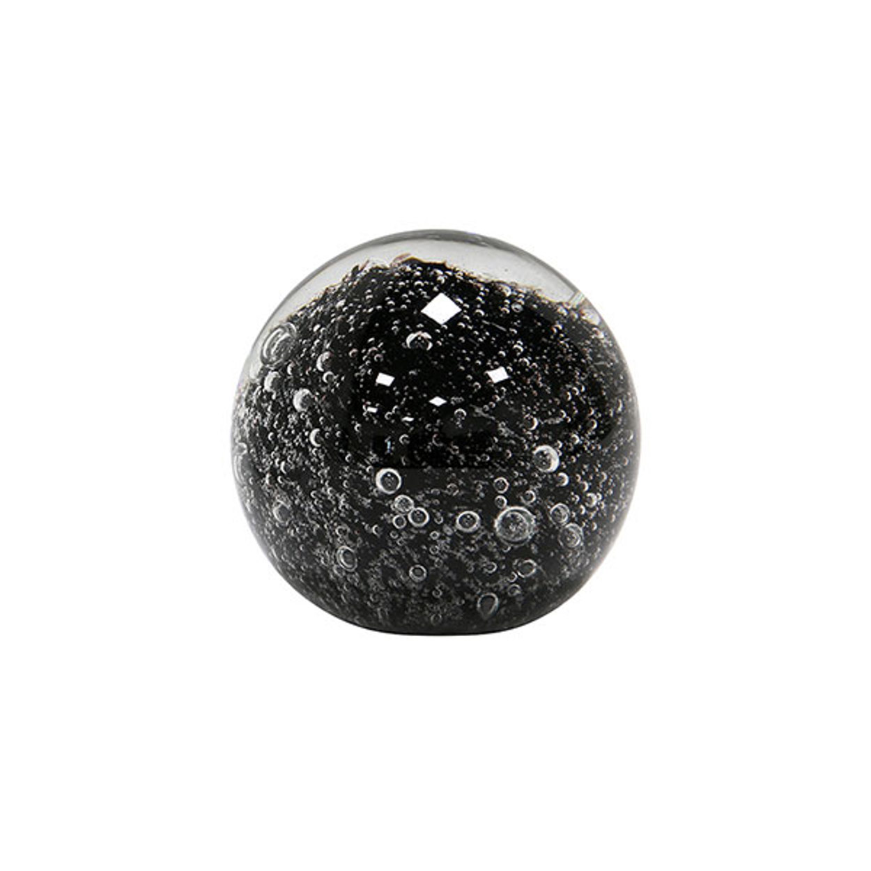 glass scultpure black orbs | HKLIVING
