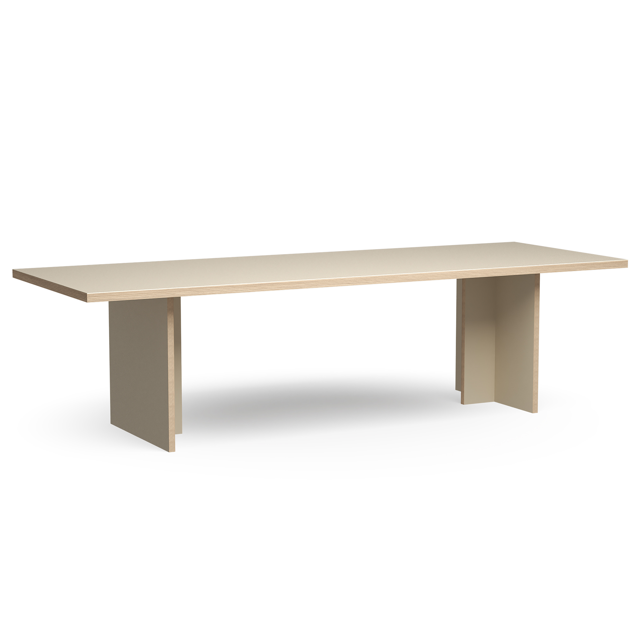 Dining table, cream, rectangular 280cm | HKLIVING