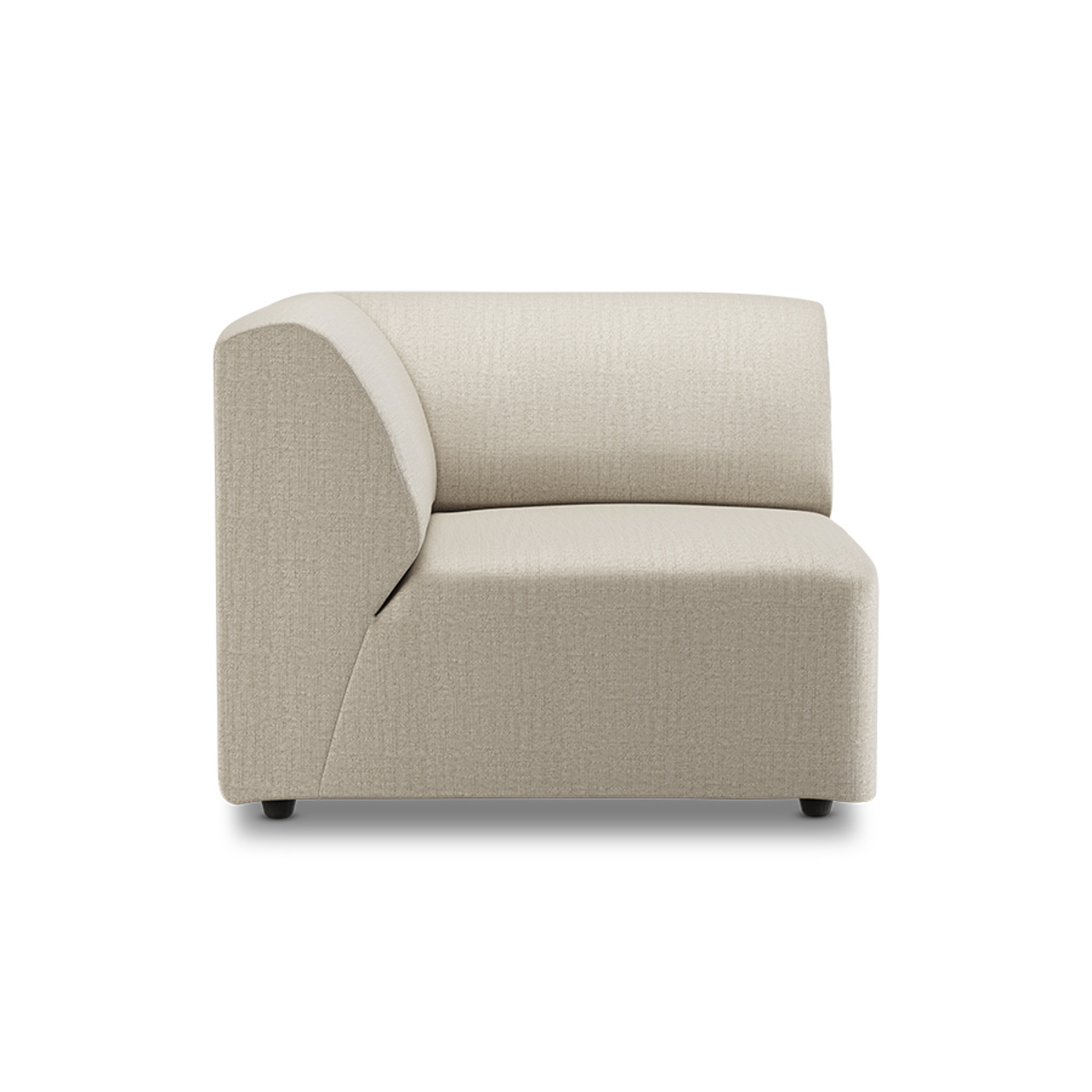 Jax couch: element left end, pure, ivory | HKLIVING