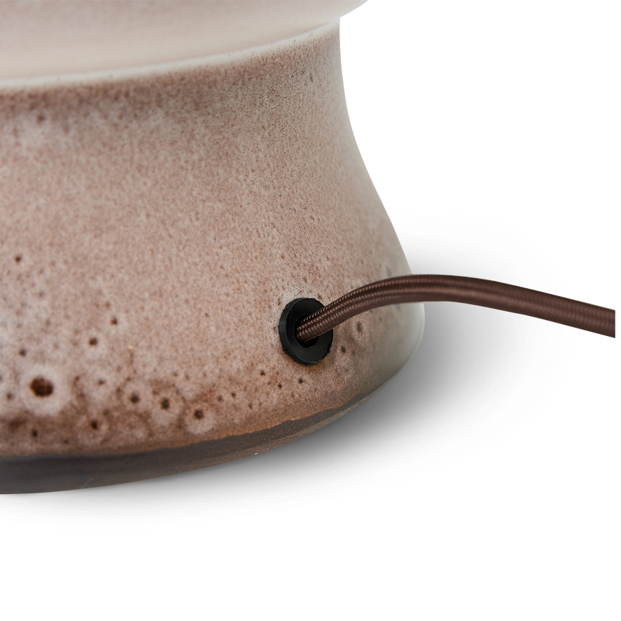 Grand table lamp base reactive brown | HKLIVING