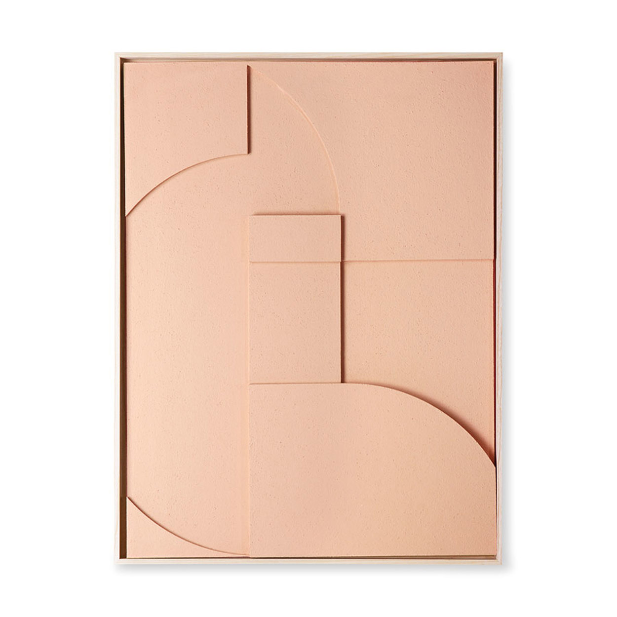 framed relief art panel peach A extra large | HKLIVING