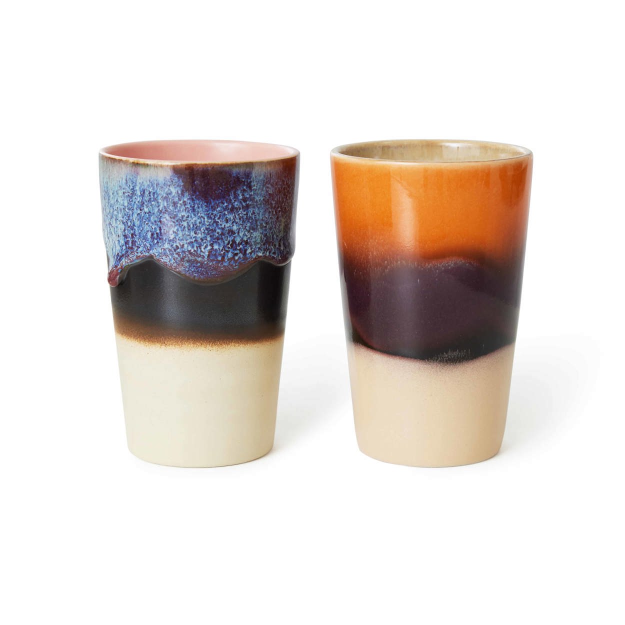 70s ceramics: tea mugs, dusk (set of 2) | HKLIVING