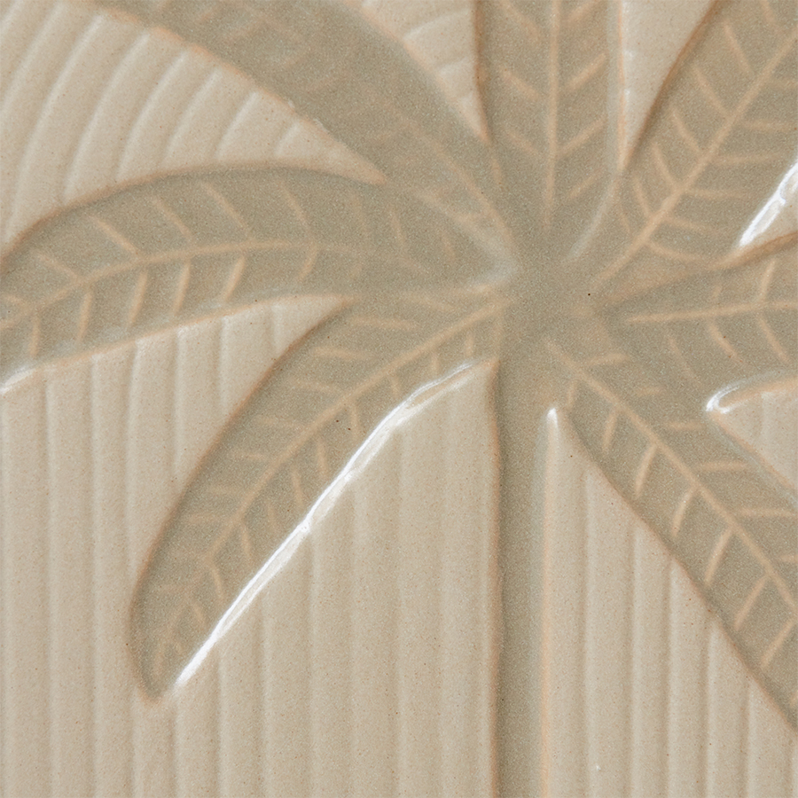 Stoneware wall tile palm | HKLIVING