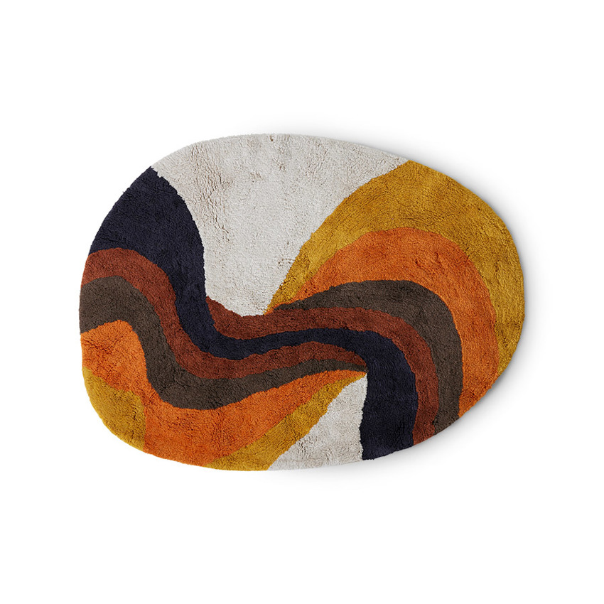 Bath mat retro swirl (90x120cm) | HKliving