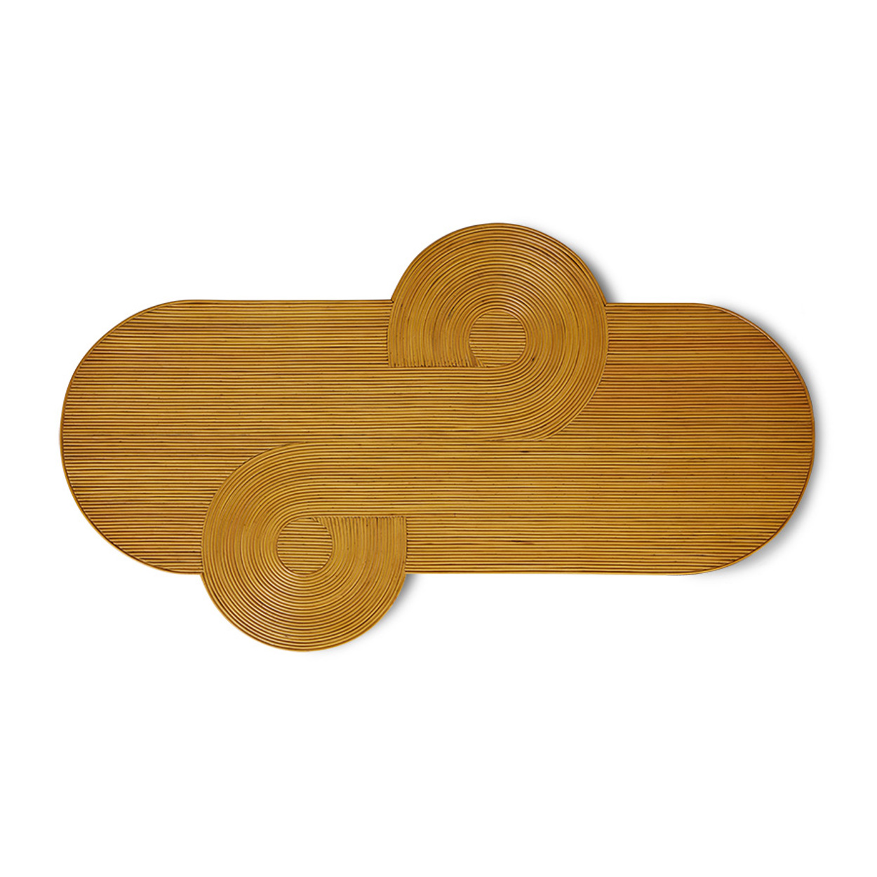 Rattan wall panel curl | HKLIVING