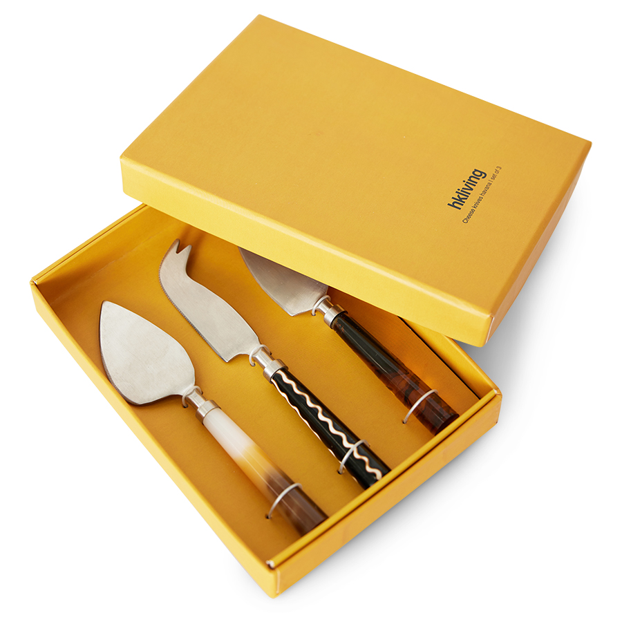 Cheese knives havana (set of 3) | HKLIVING