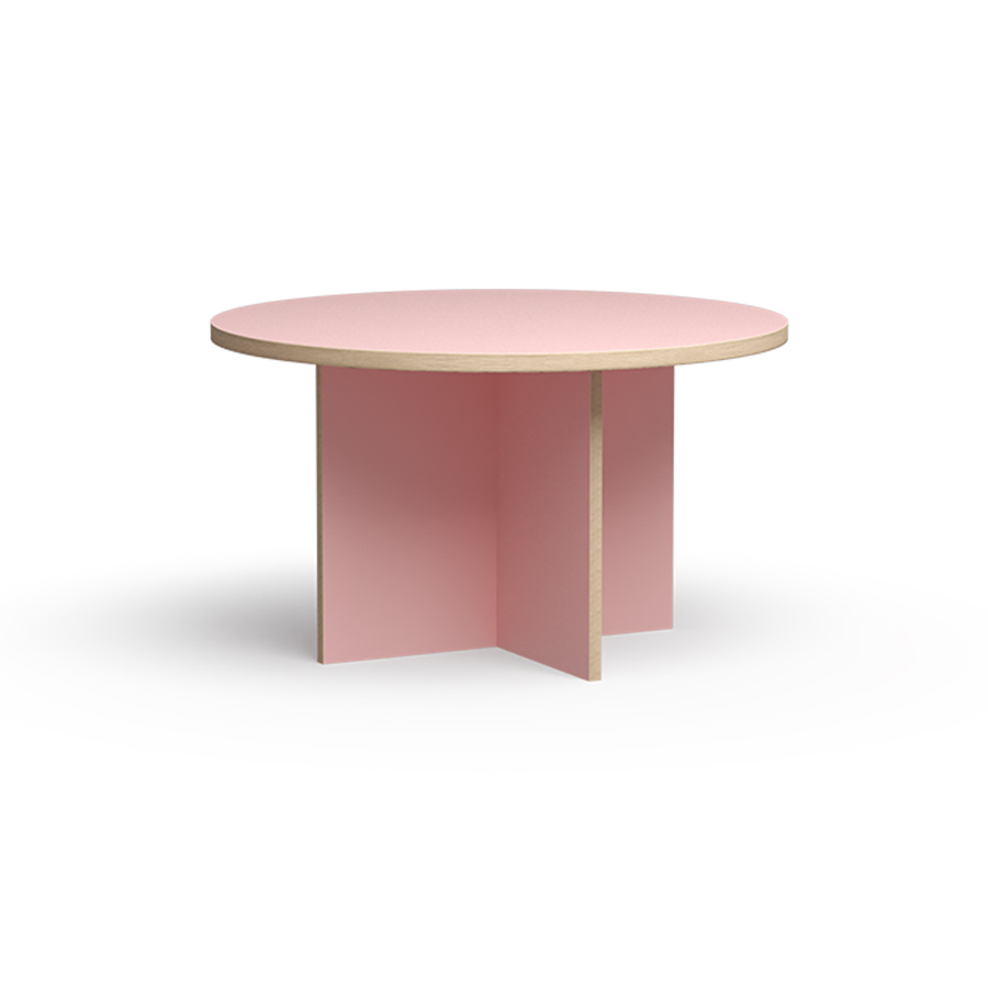 Pink round dining table store