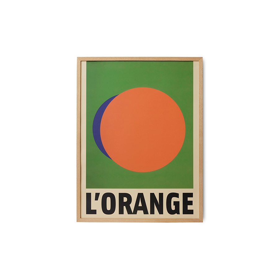 Framed artwork l'orange | HKLIVING