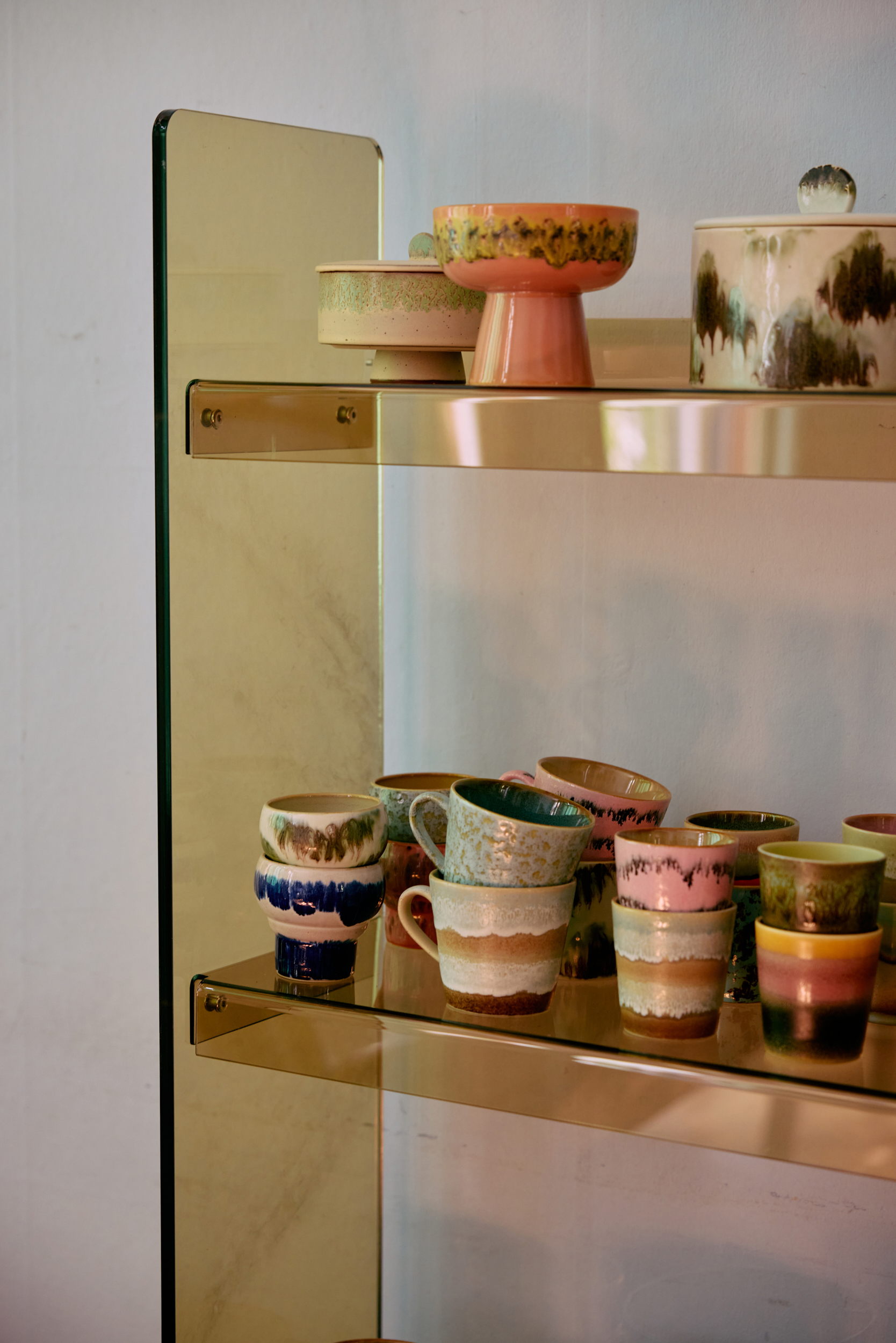 70s ceramics: lungo mugs, symbolist (set of 2) | HKLIVING