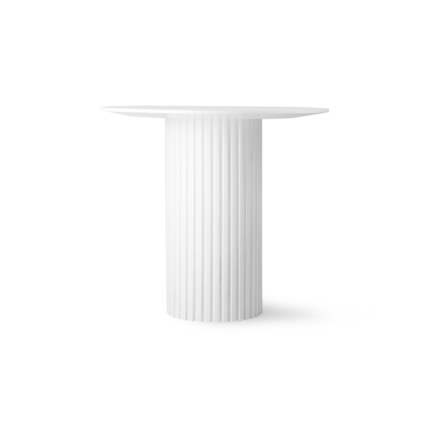 pillar side table round white | HKliving