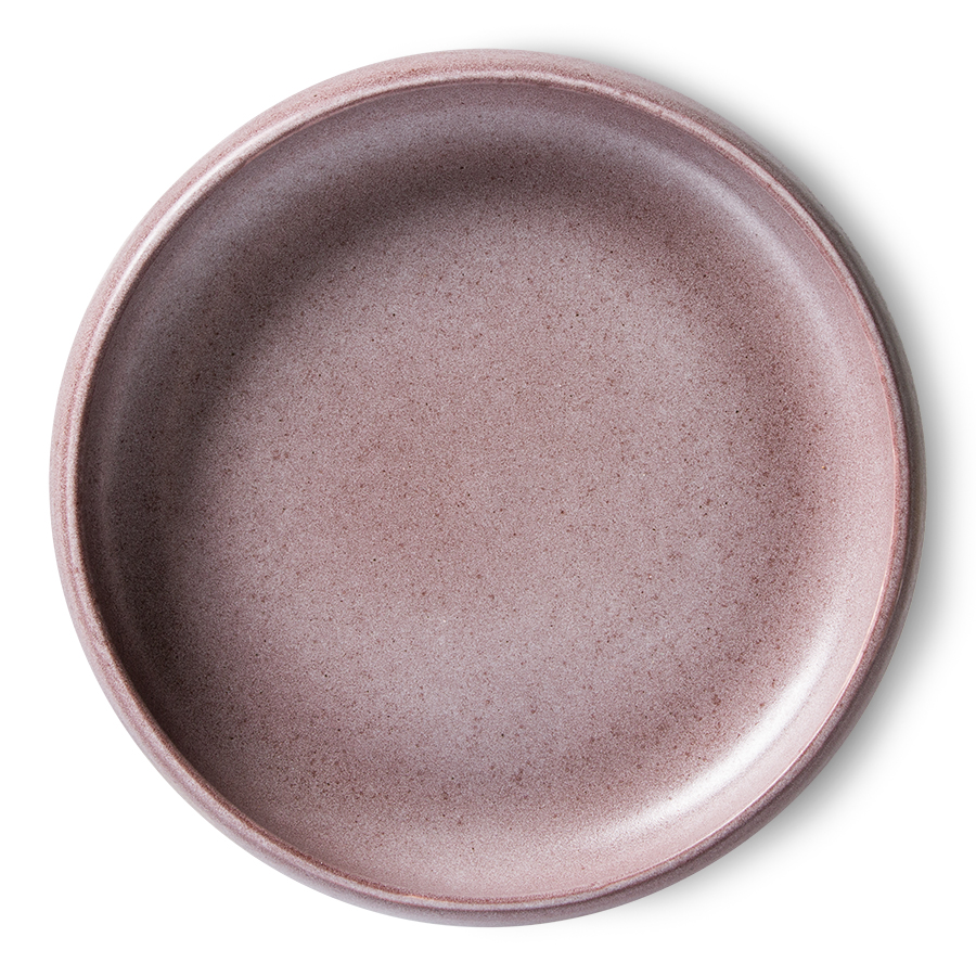 bold & basic ceramics: deep plate purple (set of 2) | HKLIVING